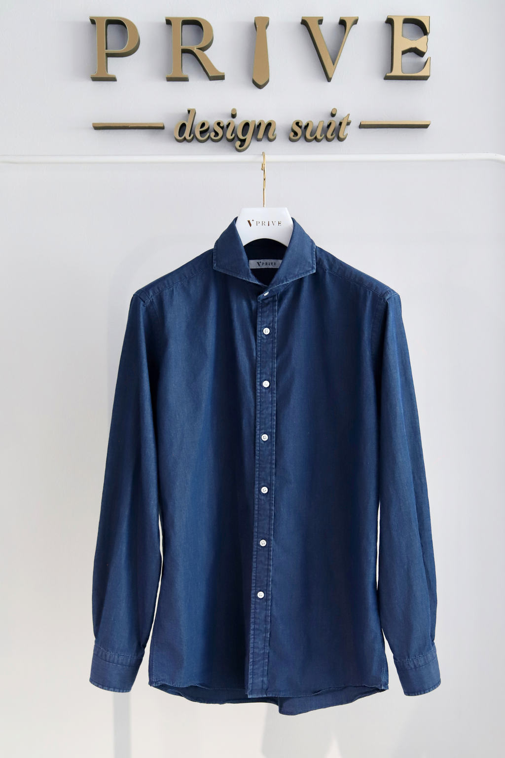 Denim shirt/Navy – PRIVE ONLINE